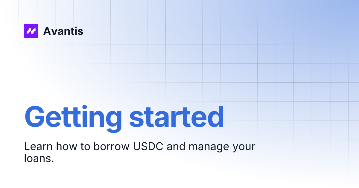 Getting started | Avantis